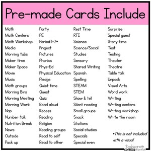 Classroom Daily Visual Schedule Cards Editable | Bright Rainbow | Retro ...