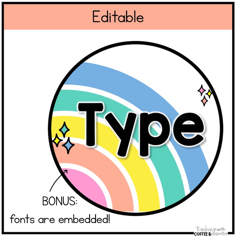 Table Numbers and Group Numbers Retro Bright Rainbow Groovy - Etsy