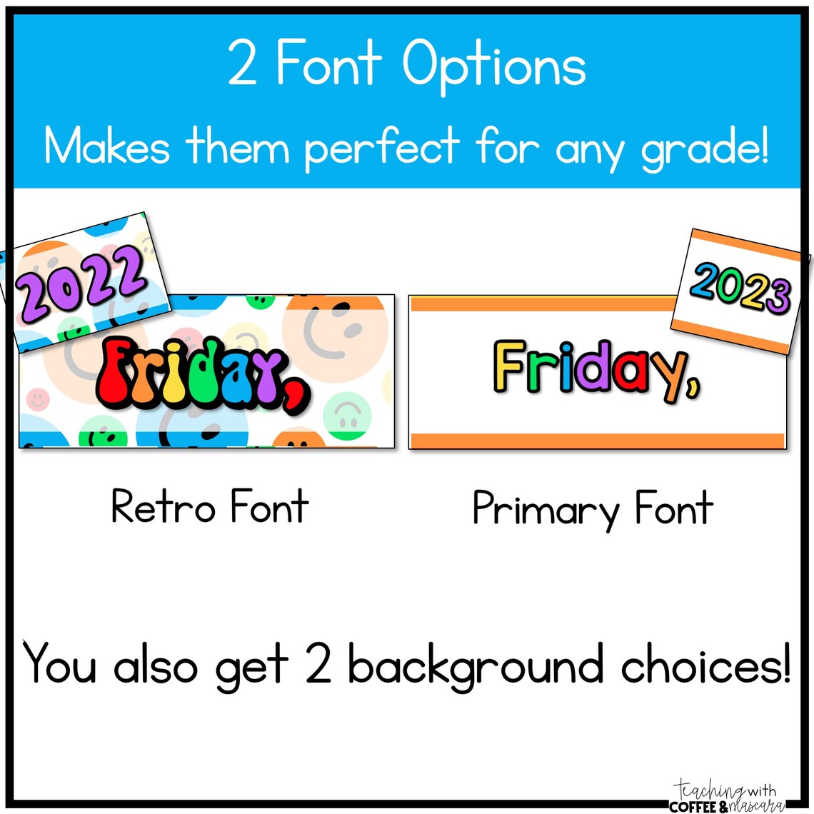 Rainbow Flip Chart Calendar Set | Daily Flip Calendar Cards ...