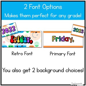 Rainbow Flip Chart Calendar Set | Daily Flip Calendar Cards ...