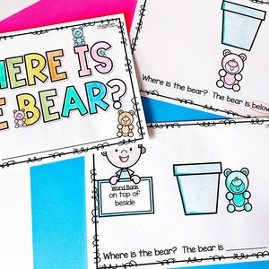 Counting Bears Positional Words Printable Activity - Etsy