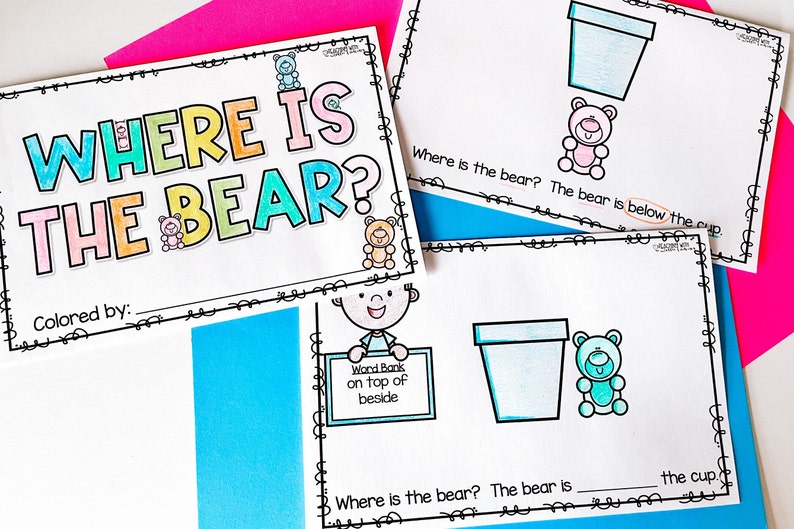 Counting Bears Positional Words Printable Activity - Etsy