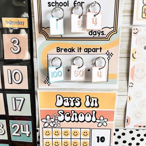 Boho Days in School Set | Days in School Ten Frames | Math Wall ...