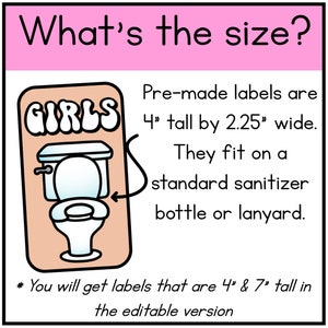 Printable Bathroom Pass | Retro Smiley Face Label for Sanitizer Bottle ...