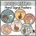 Hand Signal Posters Boho Classroom Decor Classroom Printable Posters ...