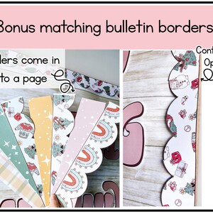 Retro Christmas Bulletin Board or Door Kit | Boho Groovy Classroom ...