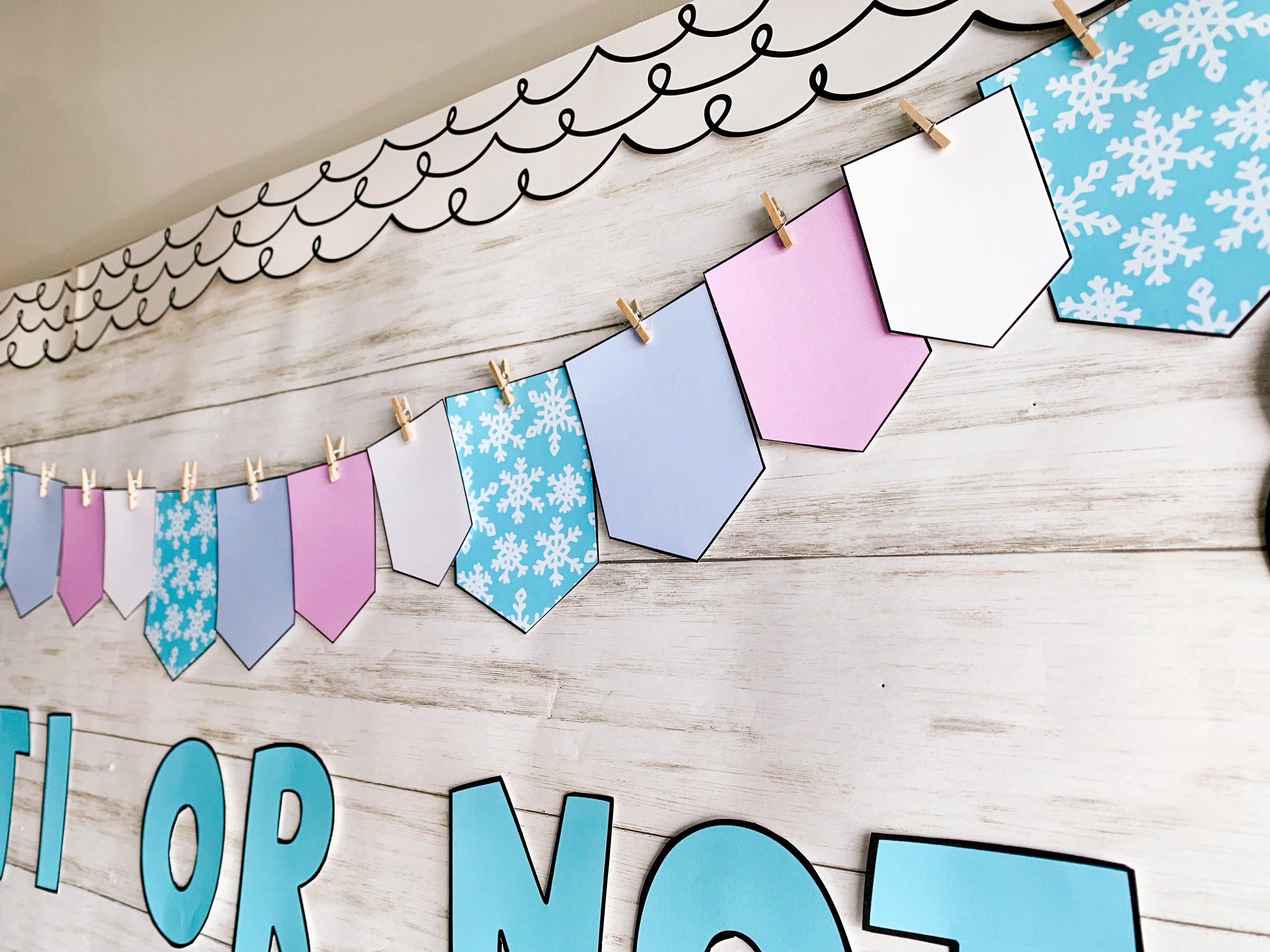 January Bulletin Board Yeti New Years Bulletin Board Kit | Etsy