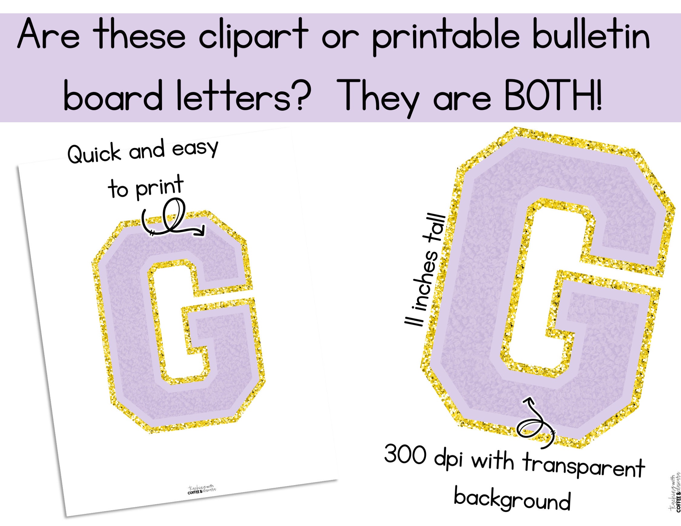 Varsity Letters | Light Purple | Varsity Letter PNG Alphabet | Bulletin ...