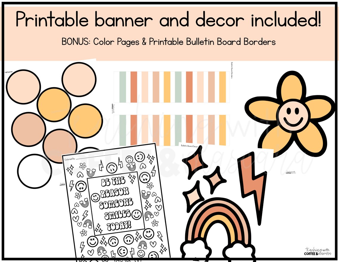 Kindness Bulletin Board Boho Classroom Decor Choose - Etsy