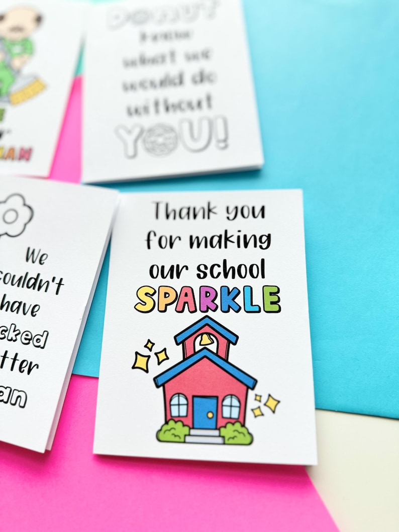 Custodian Appreciation Cards for National Custodian Day Gift - Etsy
