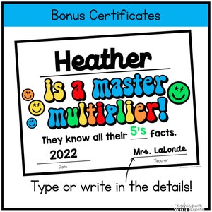 Skip Counting Posters | Retro Rainbow Classroom Decor | Classroom ...