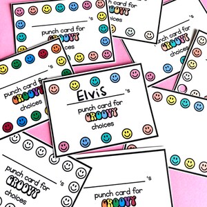 Punch Cards for Kids | Happy Face Punch Cards | Printable Punch Cards ...