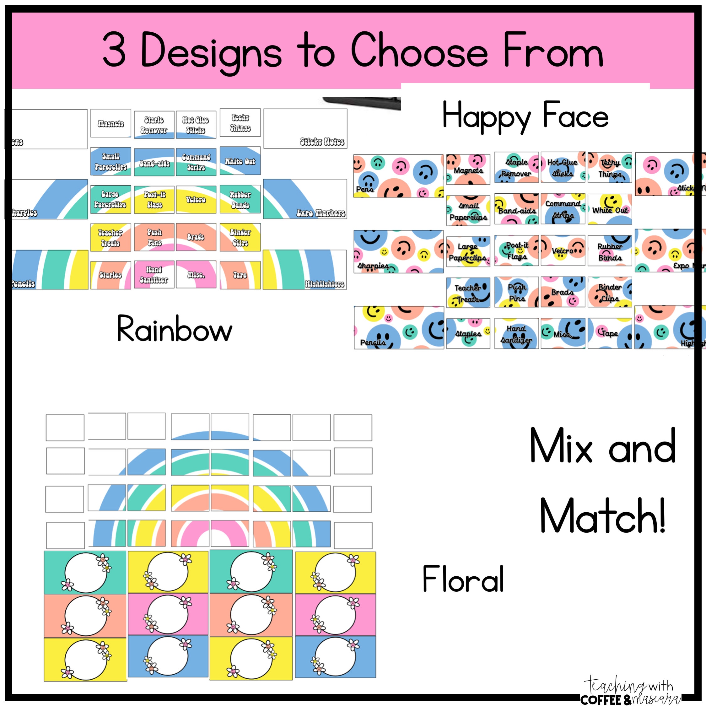 Retro Teacher Toolbox Labels | Editable Teacher Toolbox | Retro Theme ...