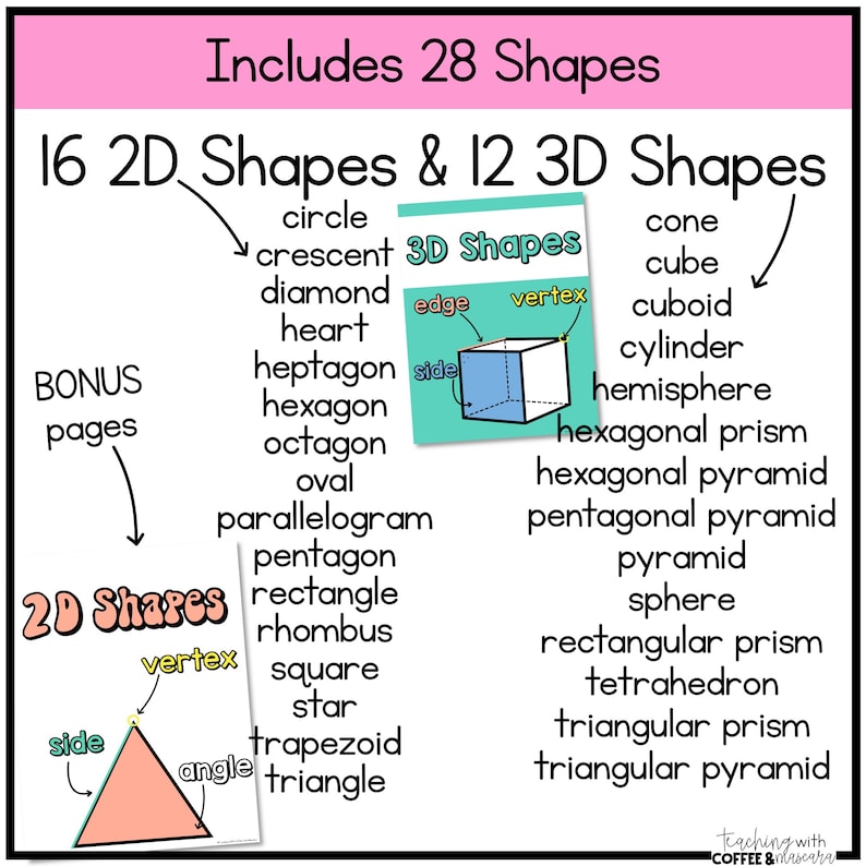 2d and 3d Shape Posters Retro Bright Rainbow Groovy Retro - Etsy