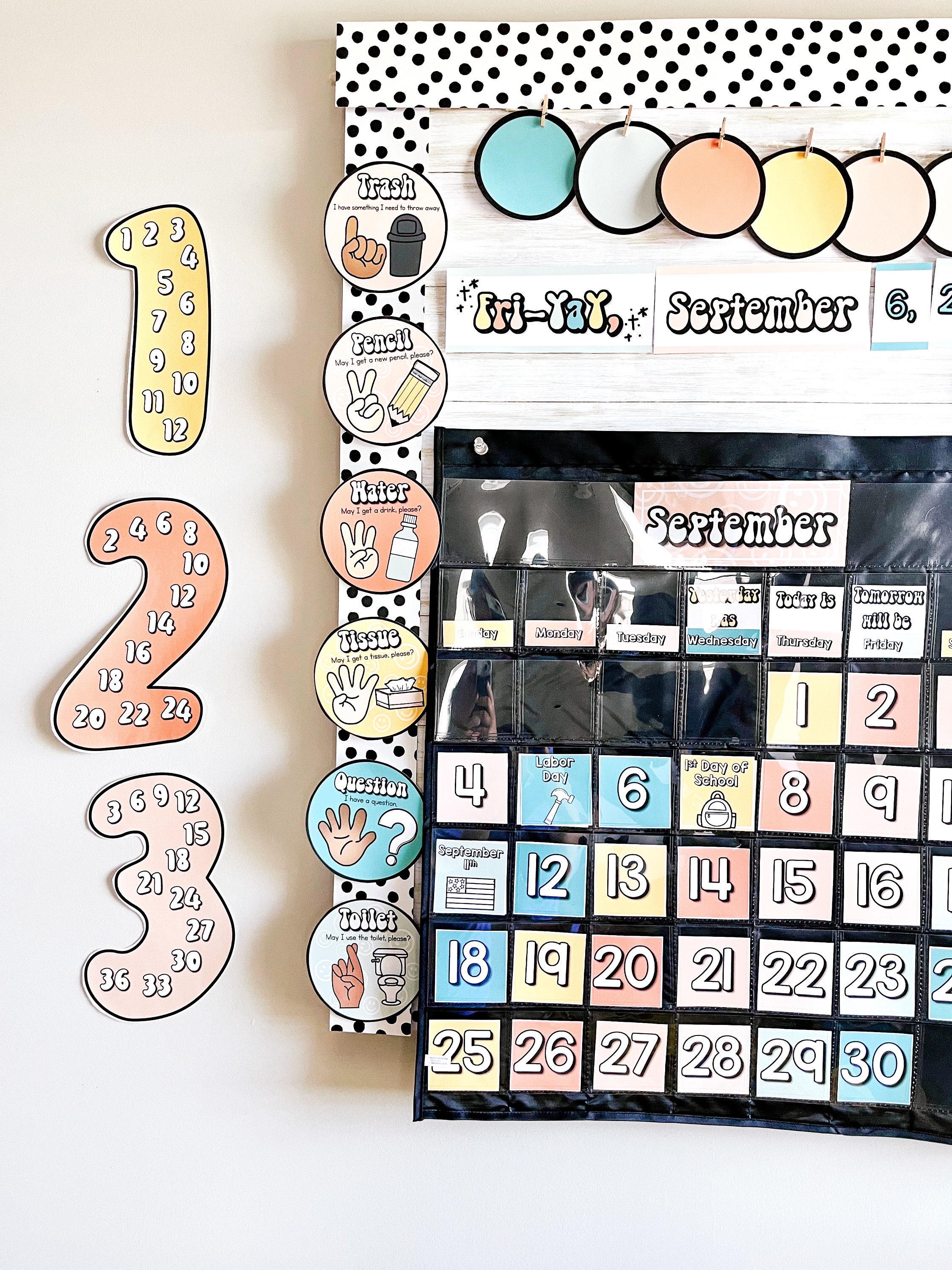 Skip Counting Posters Retro Classroom Decor Classroom - Etsy