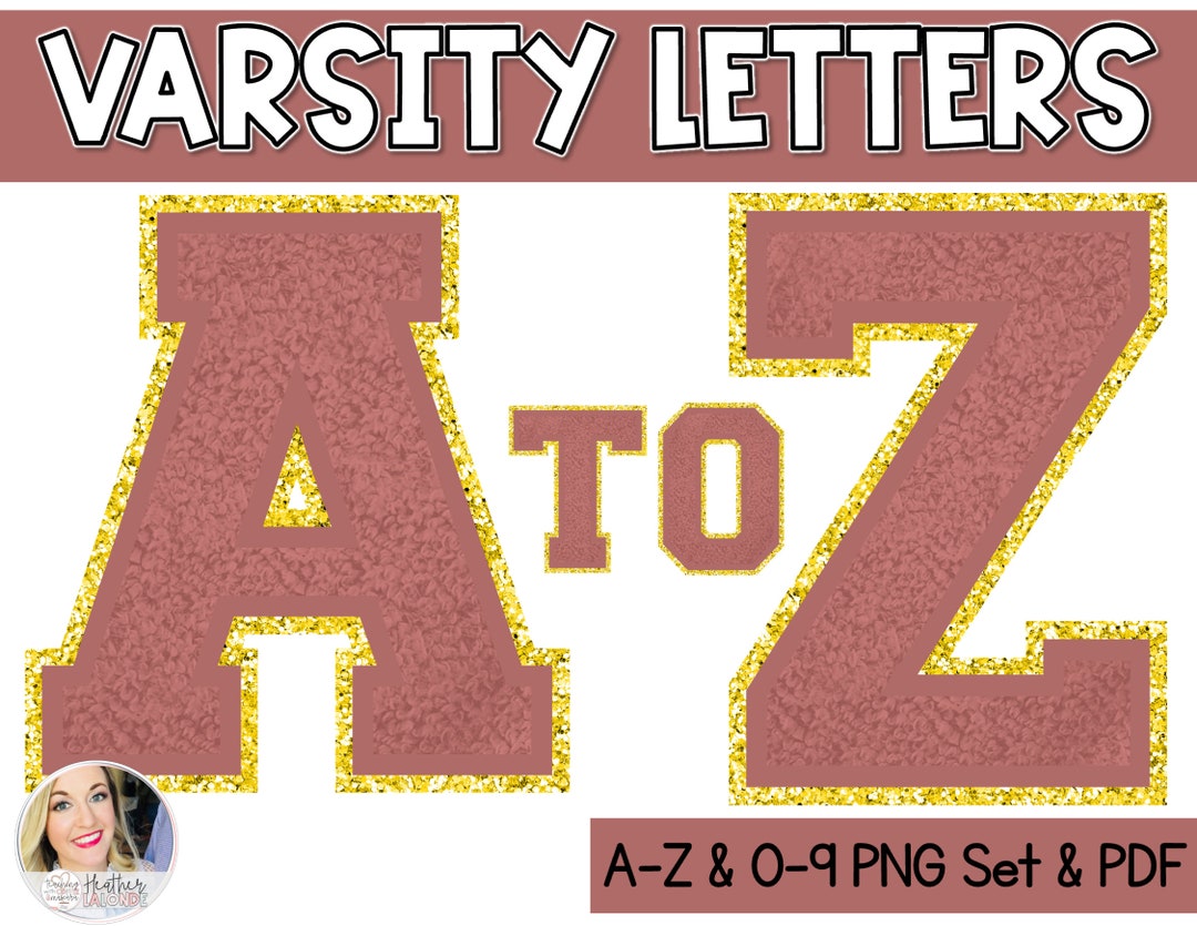 Varsity Letters | Maroon | Varsity Letter PNG Alphabet | Bulletin Board ...