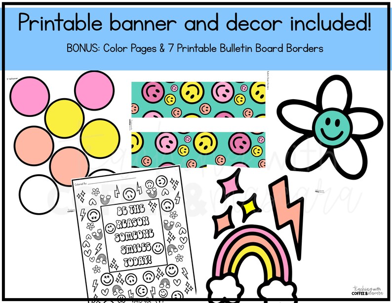 KINDNESS DECOR Choose Kindness retro Classroom Bulletin - Etsy