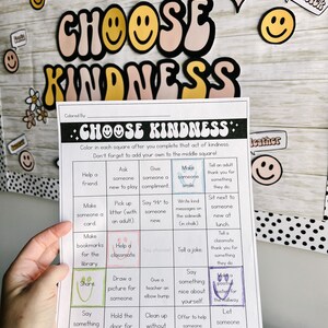 Kindness Bulletin Board | Boho Classroom Decor | Choose Kindness ...