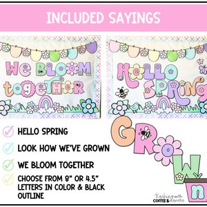 Spring Bulletin Board Ideas | Retro Spring Bulletin Board | Pastel ...