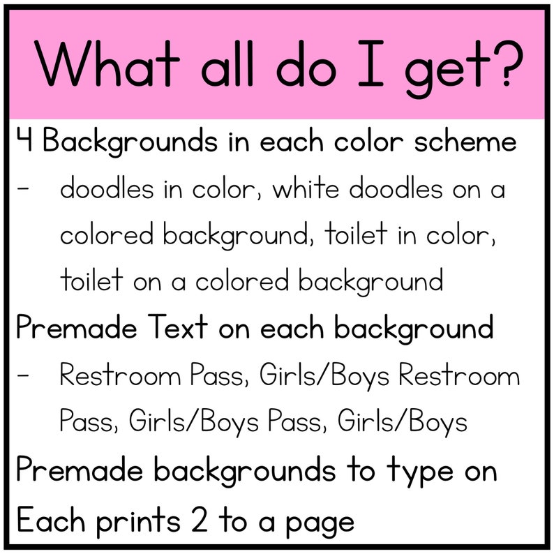 Retro Smiley Face Bathroom Pass | Printable Classroom Restroom Labels ...