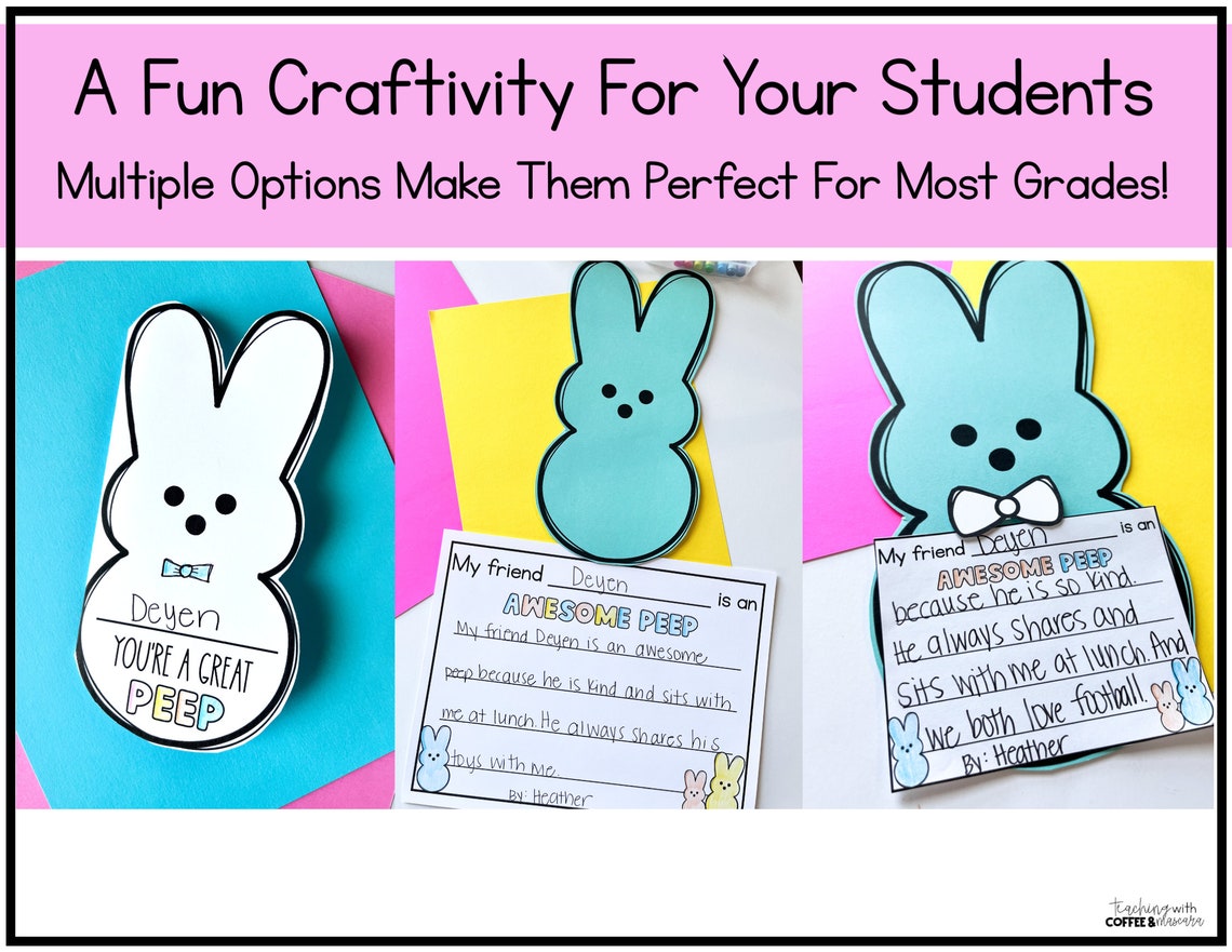 Spring Peeps Bulletin Board and Craftivity - Etsy