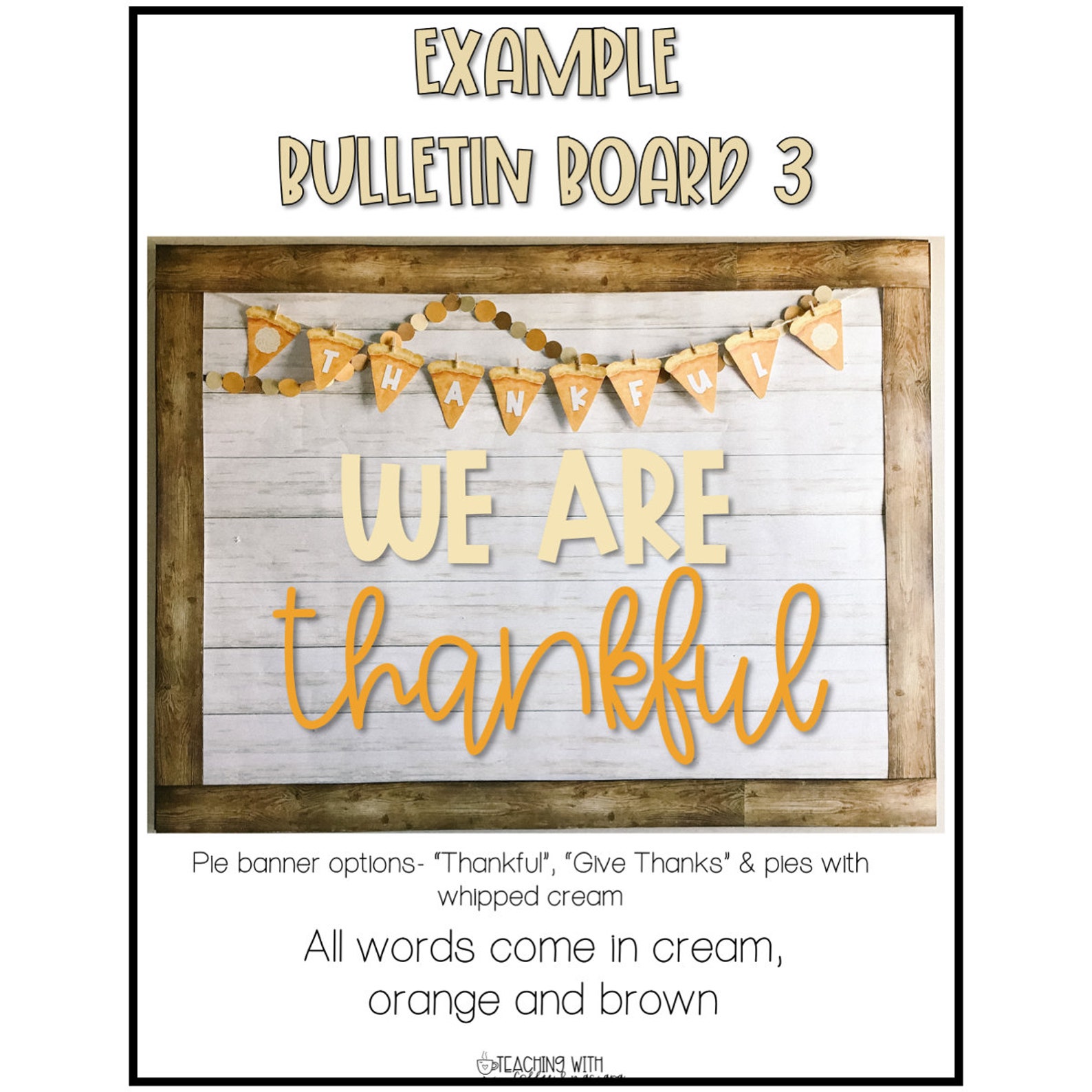 Thanksgiving Themed Bulletin Board Ideas for Fall Bulletin - Etsy
