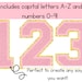 Varsity Letters | Light Pink | Varsity Letter PNG Alphabet | Bulletin ...