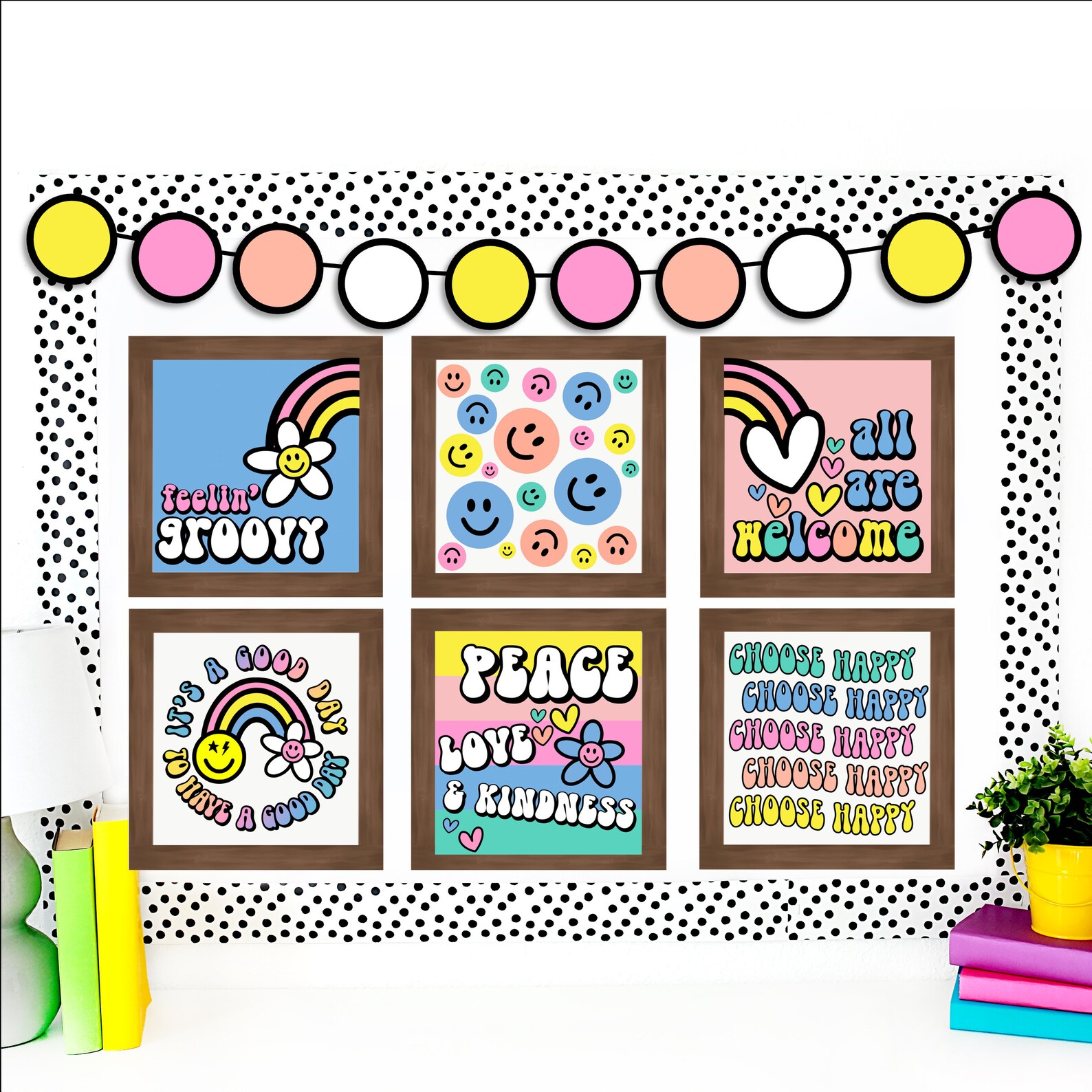 Retro Classroom Decor Classroom Printable Posters Bright - Etsy