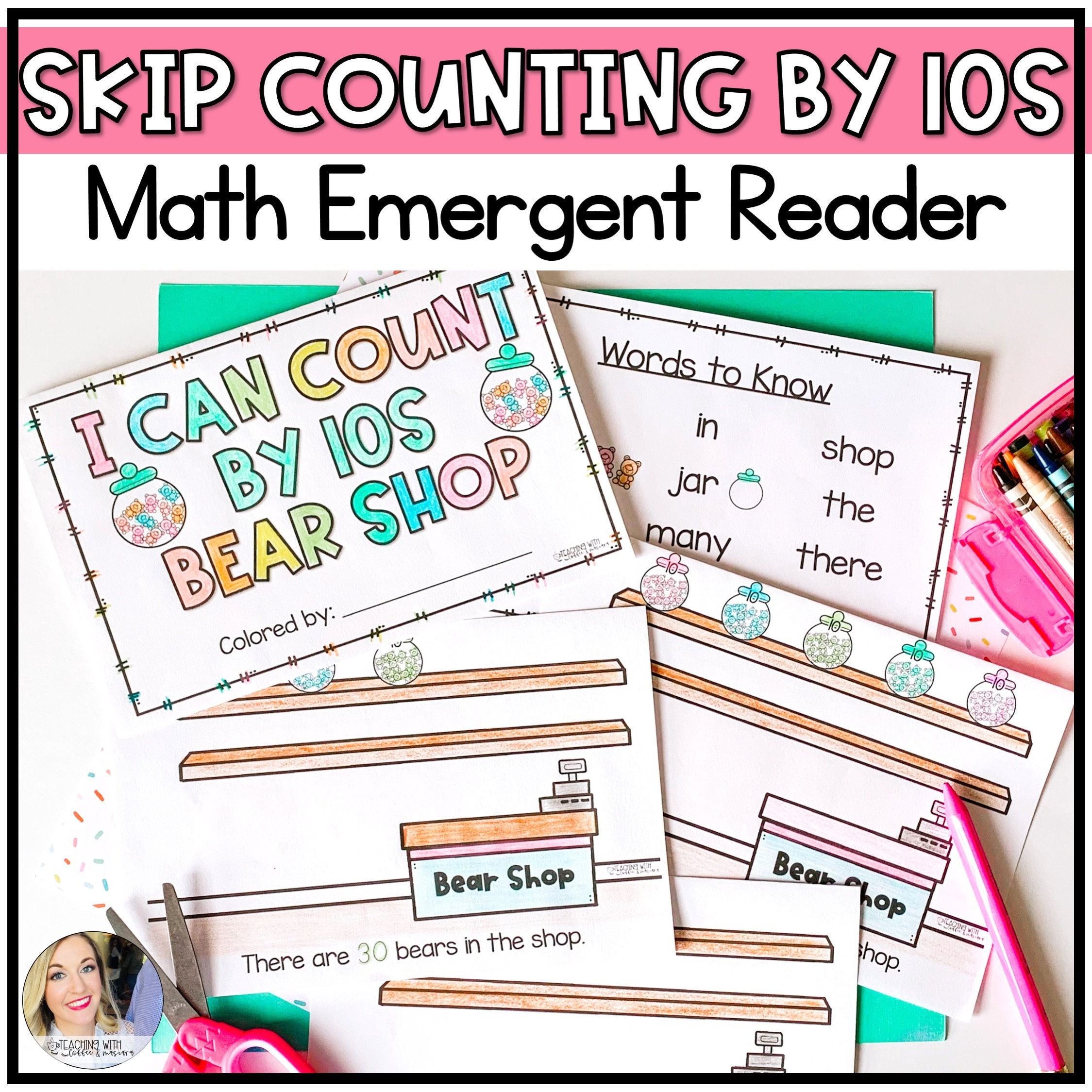 Counting on in 10s Counting Bears Emergent Reader - Etsy