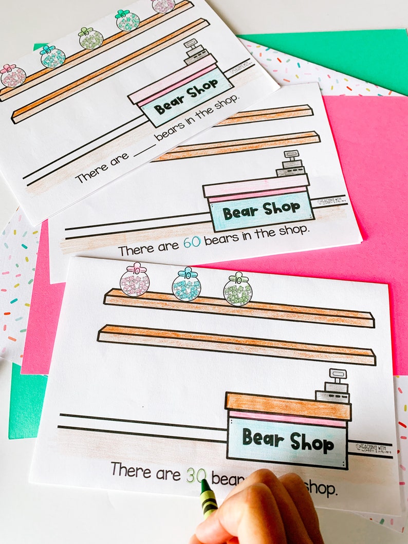 Counting on in 10s Counting Bears Emergent Reader - Etsy