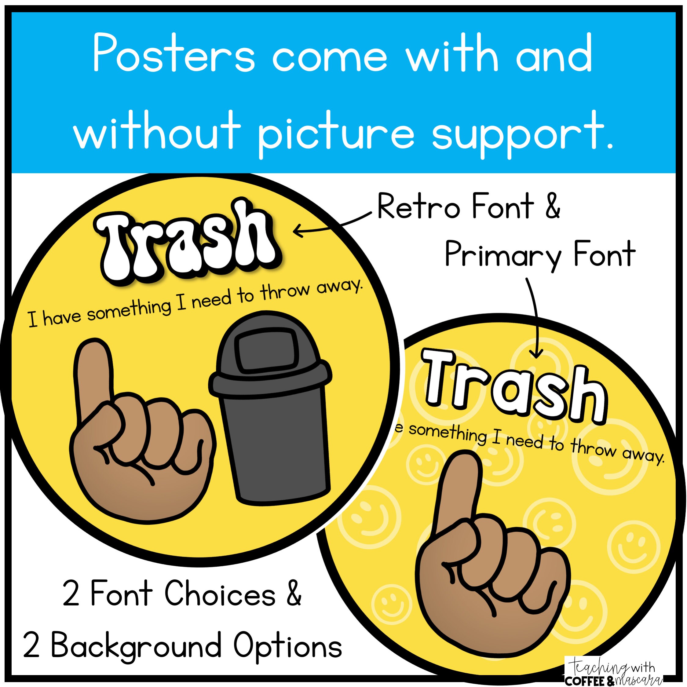Hand Signal Posters | Retro Rainbow Classroom Decor | Classroom ...