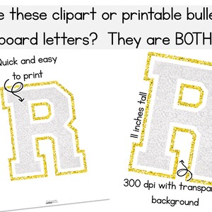 Varsity Letters | White | Varsity Letter PNG Alphabet | Bulletin Board ...