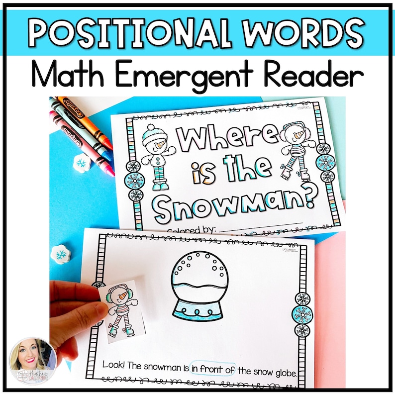 Winter Positional Words Printable Activities - Etsy