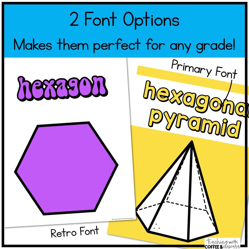 2d and 3d Shape Posters Retro Primary Rainbow Groovy Retro - Etsy