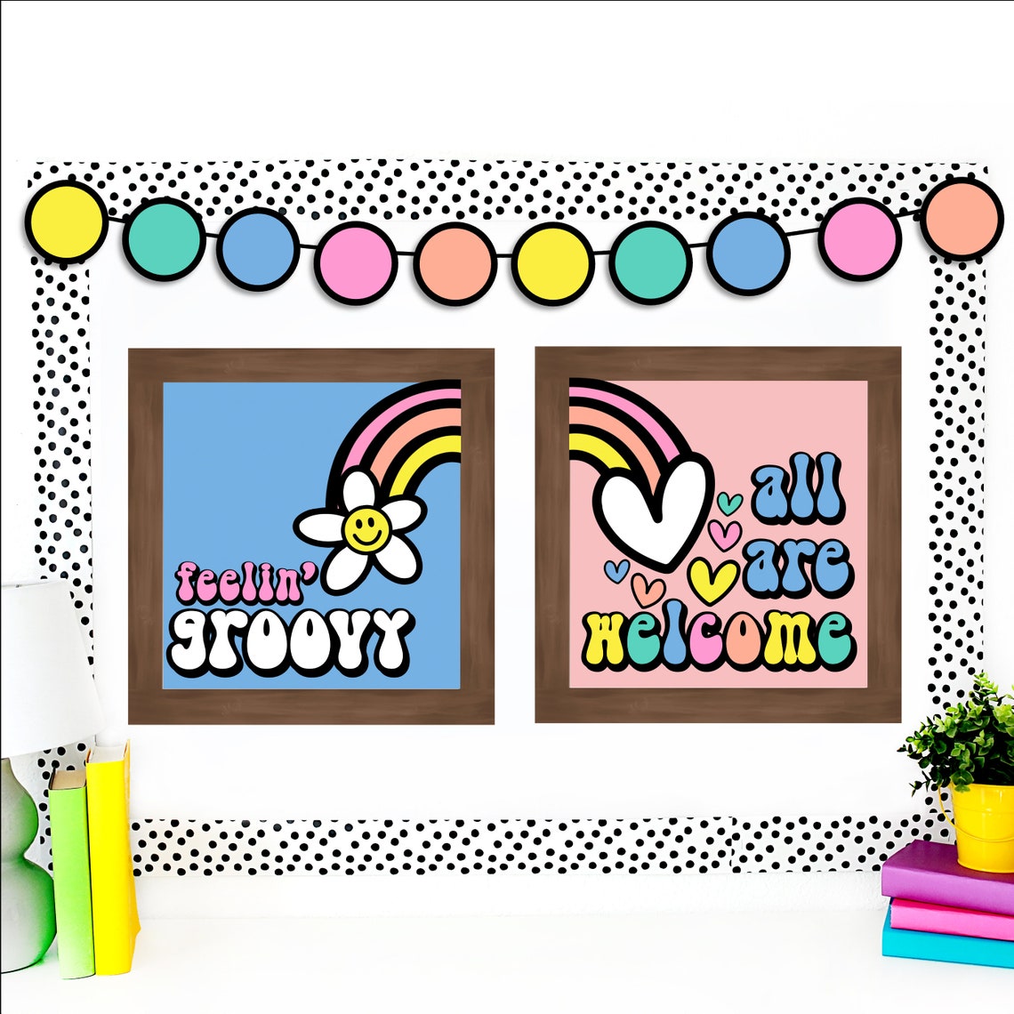 Retro Classroom Decor Classroom Printable Posters Bright - Etsy