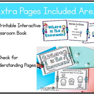 Winter Positional Words Printable Activities - Etsy