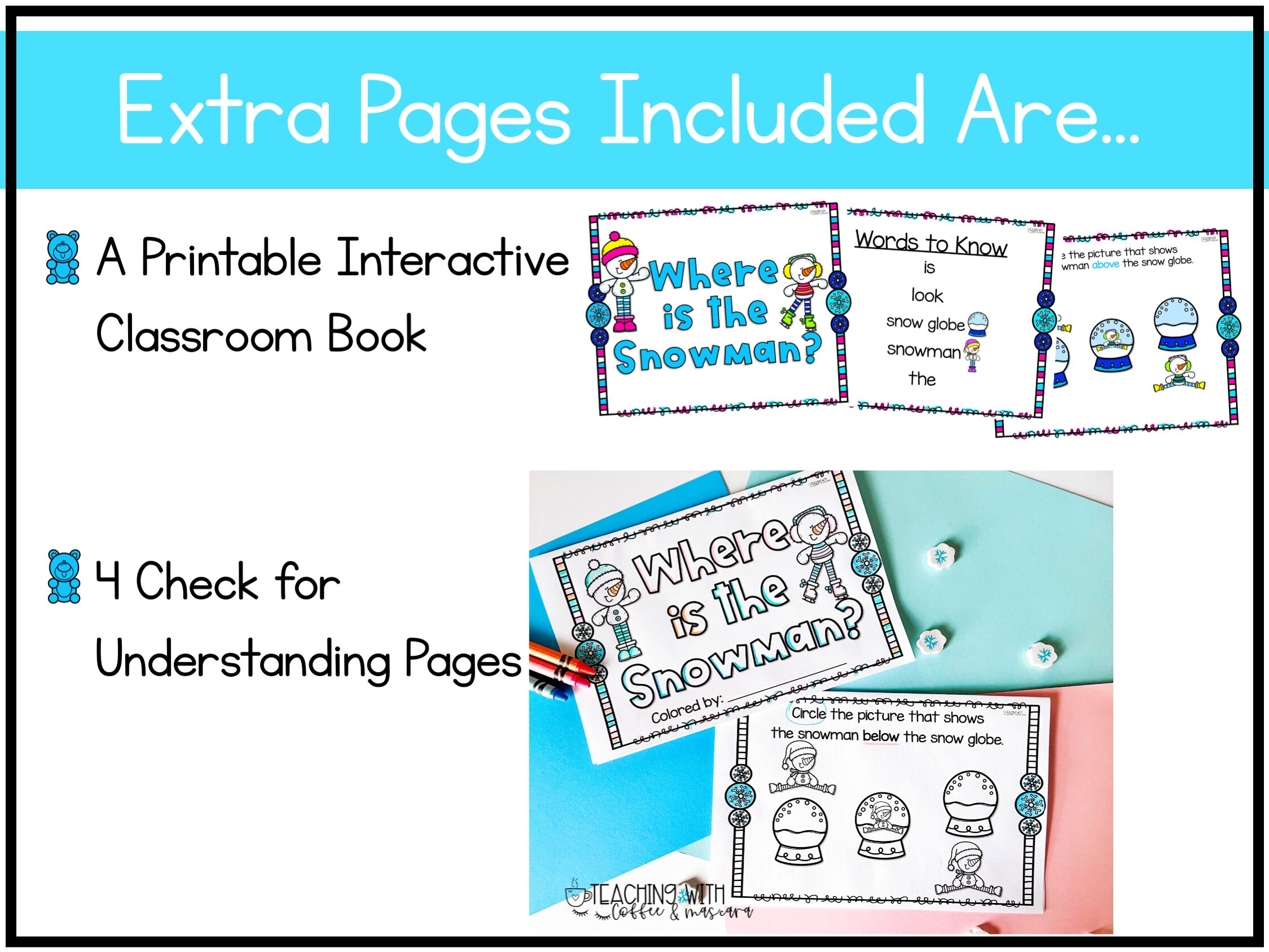 Winter Positional Words Printable Activities - Etsy Canada