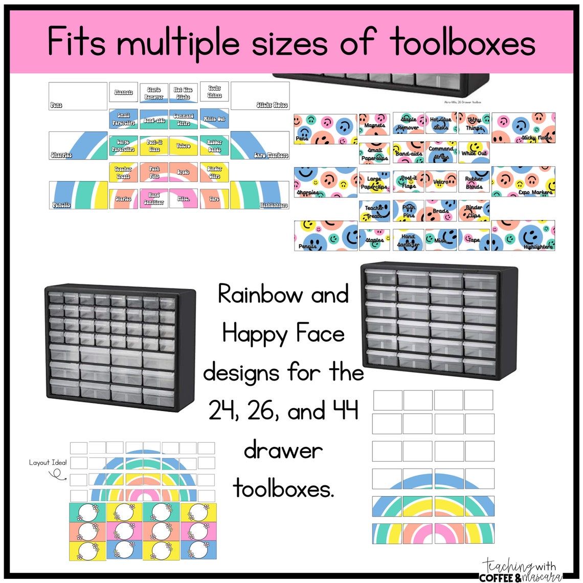 Retro Teacher Toolbox Labels | Editable Teacher Toolbox | Retro Theme ...