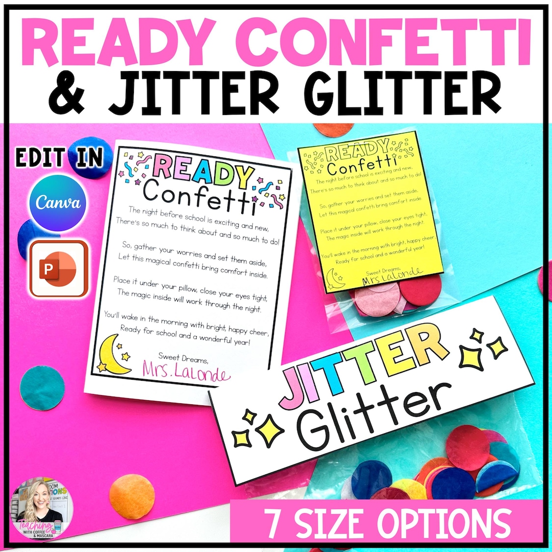 Ready Confetti Printable With Poem - Jitter Glitter Printable for Back ...
