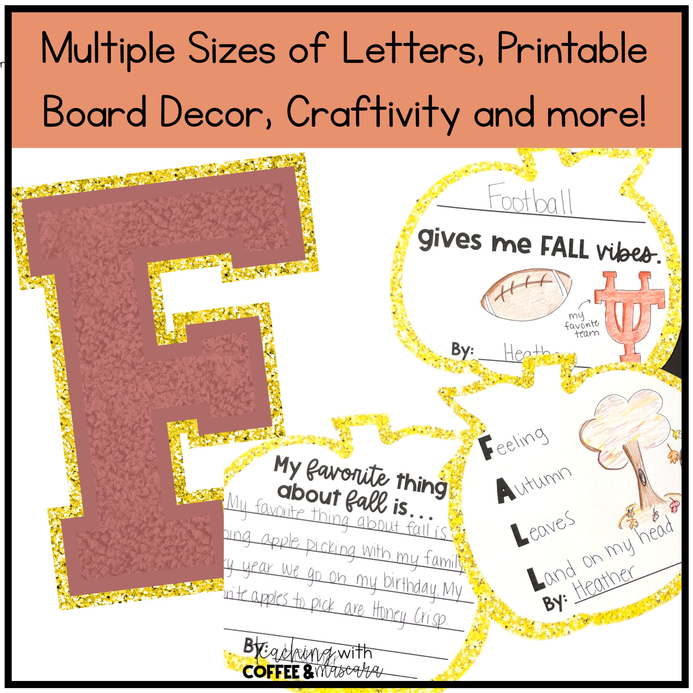 Fall Bulletin Board Set | Bulletin Board Ideas for November and October ...