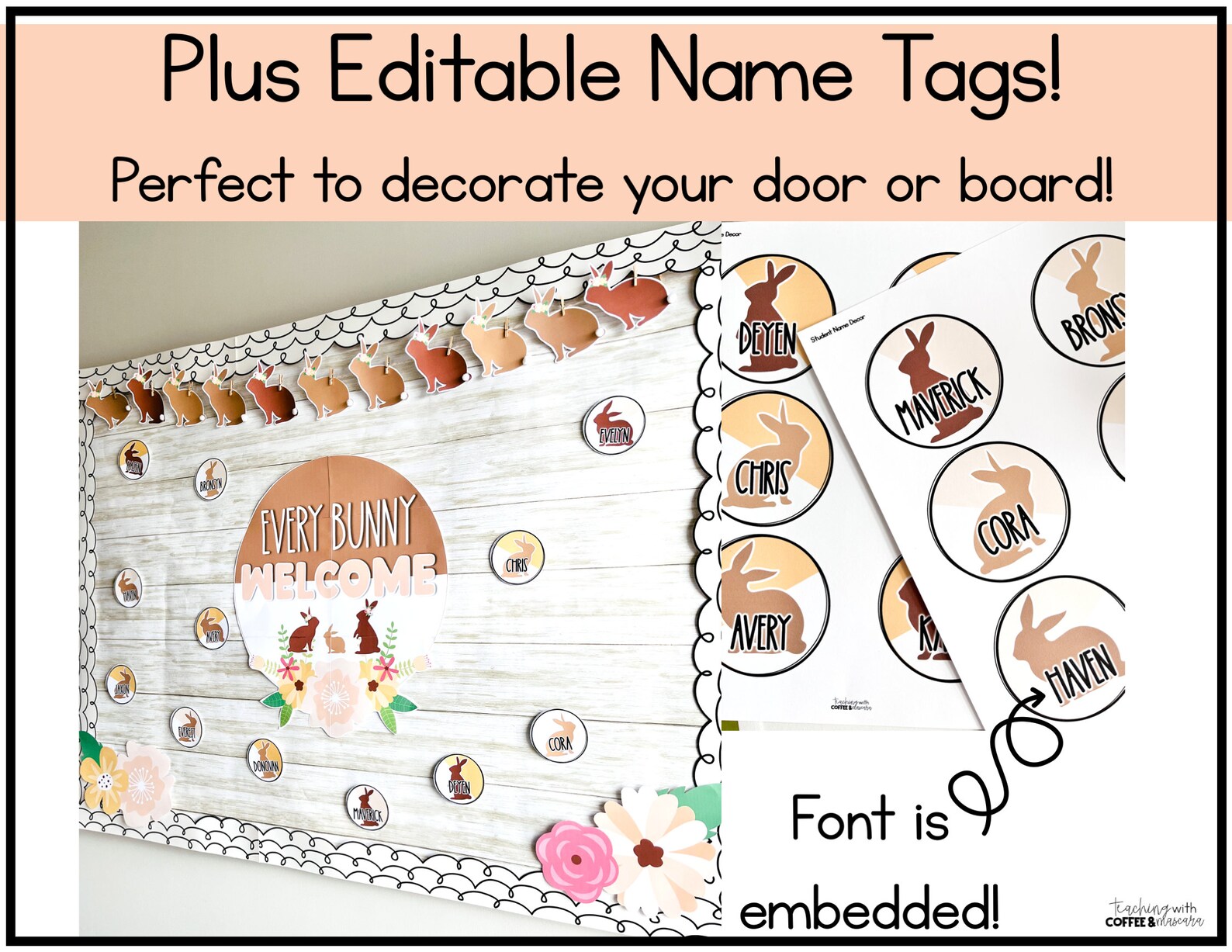 Easter Bulletin Board Kit and Craftivity - Etsy