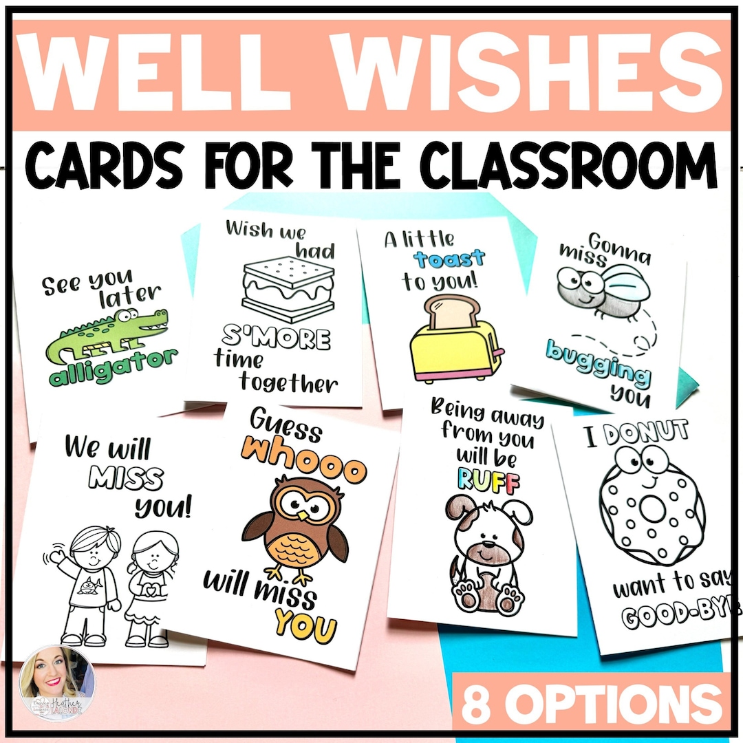 We Will Miss You Cards - Goodbye Card - Miss You Card - Well Wishes and ...