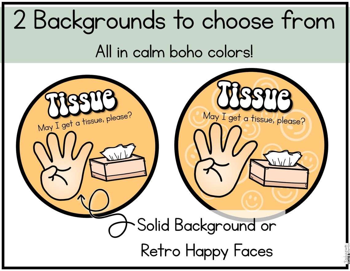 Hand Signal Posters Boho Classroom Decor Classroom - Etsy