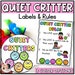Quiet Critters Jar Labels & Rules – Classroom Management (digital ...