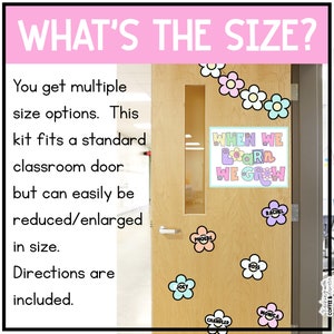 Pastel Spring Classroom Door Decor Kit | Printable (digital Download ...