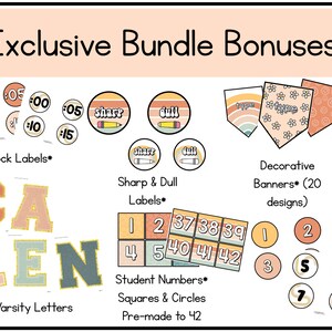 Retro Boho Classroom Decor Bundle - Etsy