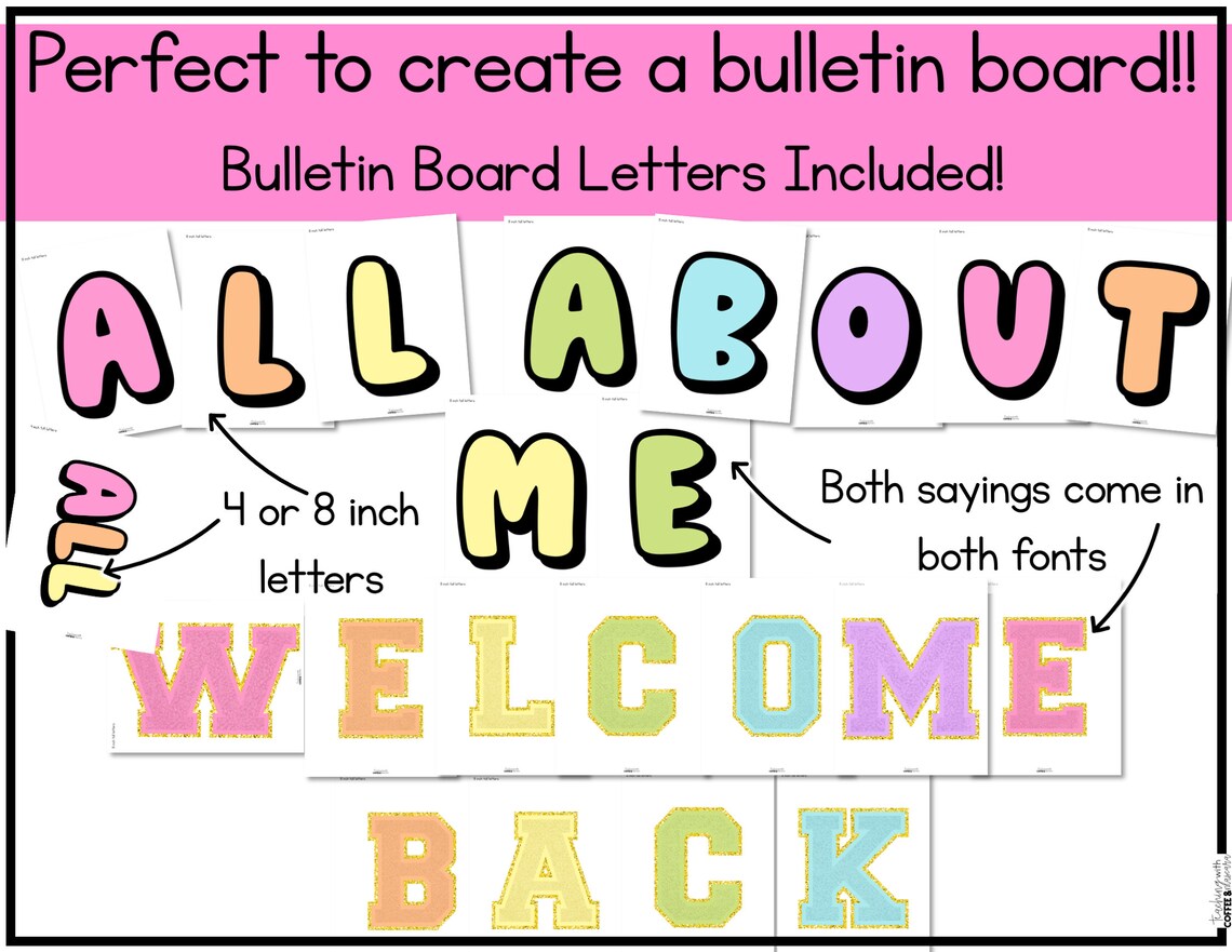 Backpack Craft All About Me Bulletin Board and Craftivity - Etsy