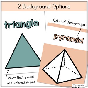 2D and 3D Shape Posters | Boho Rainbow | Retro Classroom Decor - Etsy UK