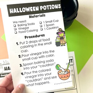 Halloween Witches Brew Science Experiment – Printable Activity (PDF) - Etsy