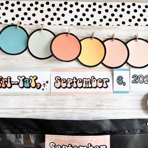 Boho Flip Chart Calendar Set | Daily Flip Calendar Cards | Homeschool ...